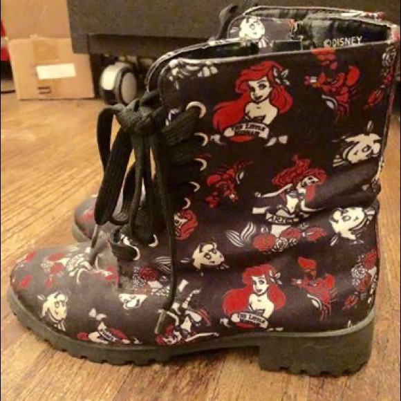 Disney | Shoes | Ariel Combat Boots | Poshmark